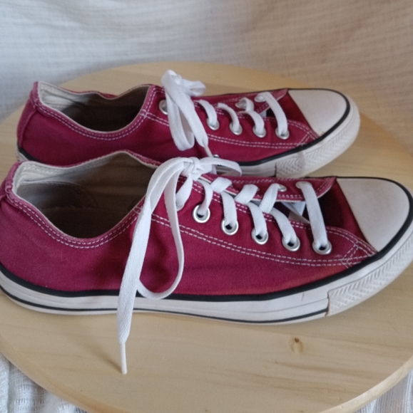 Converse | Shoes | Converse All Star Chuck Taylor Raspberry Pink Low ...